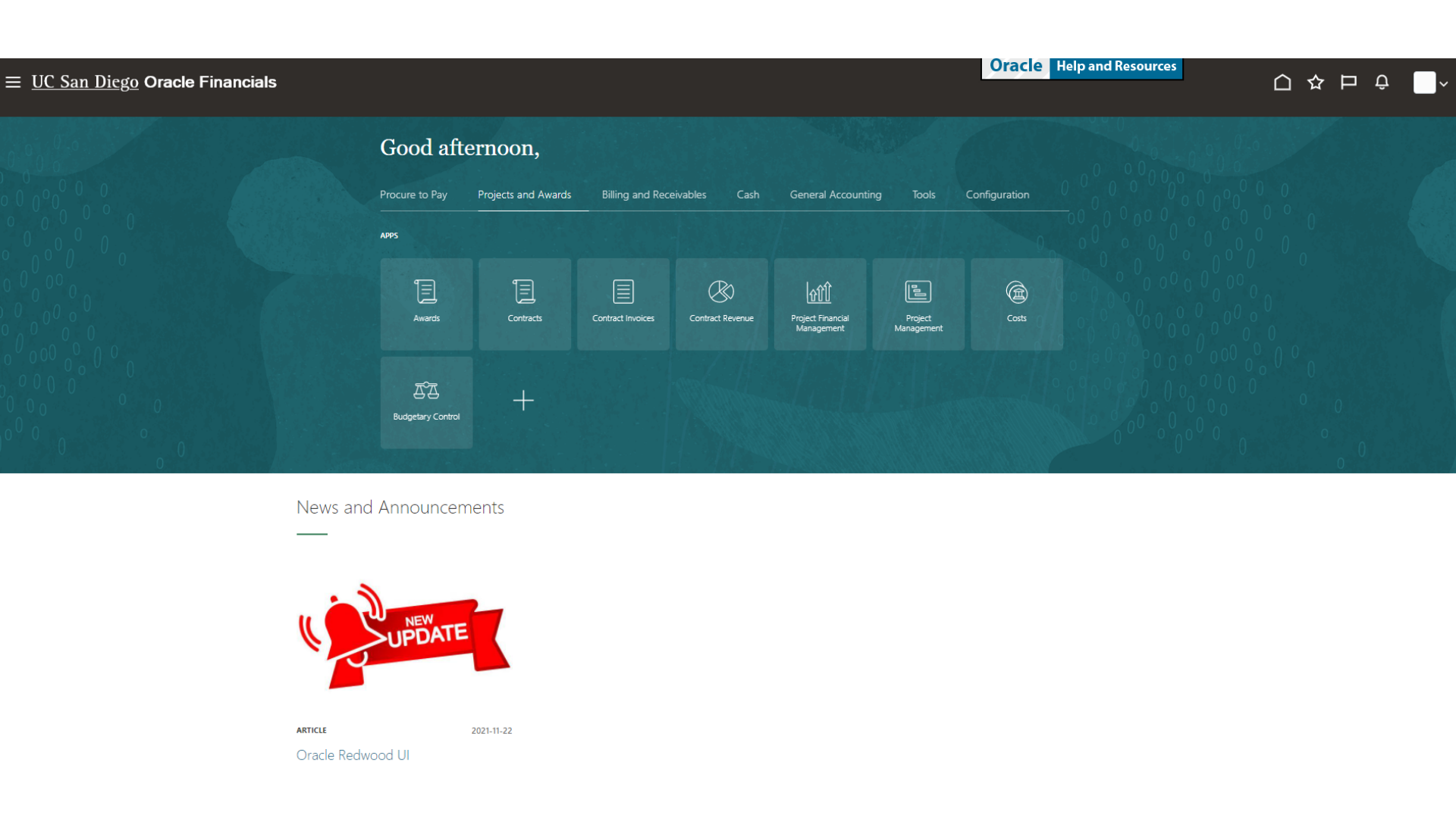 Budget & Finance Knowledge Base - How to Log into Oracle Financials Cloud (OFC) - Budget & Finance