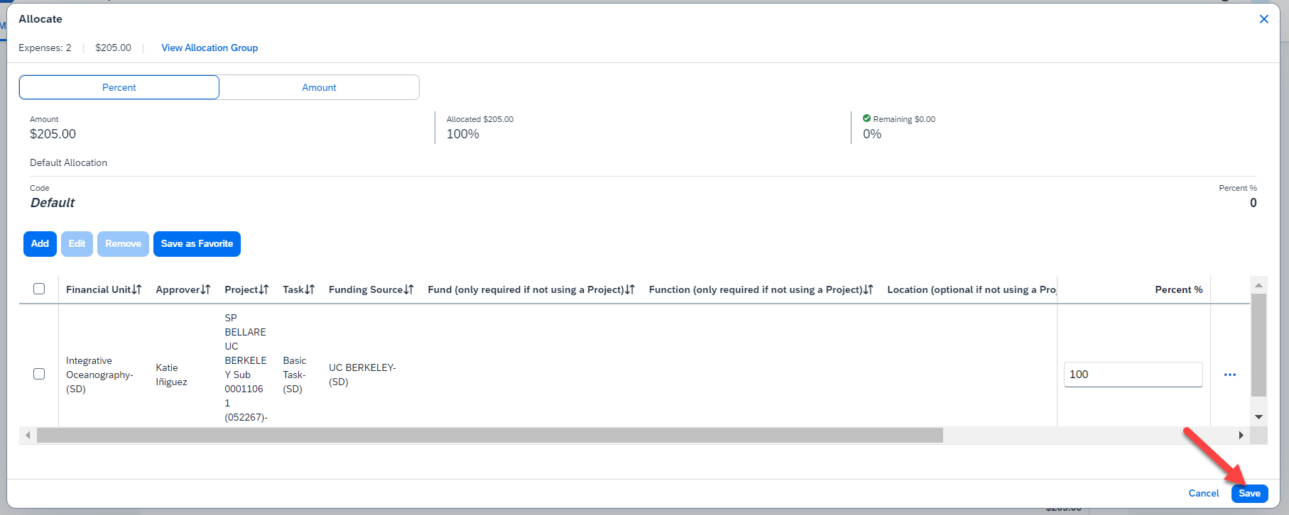 Budget & Finance Knowledge Base - How to Allocate Expenses in Concur ...